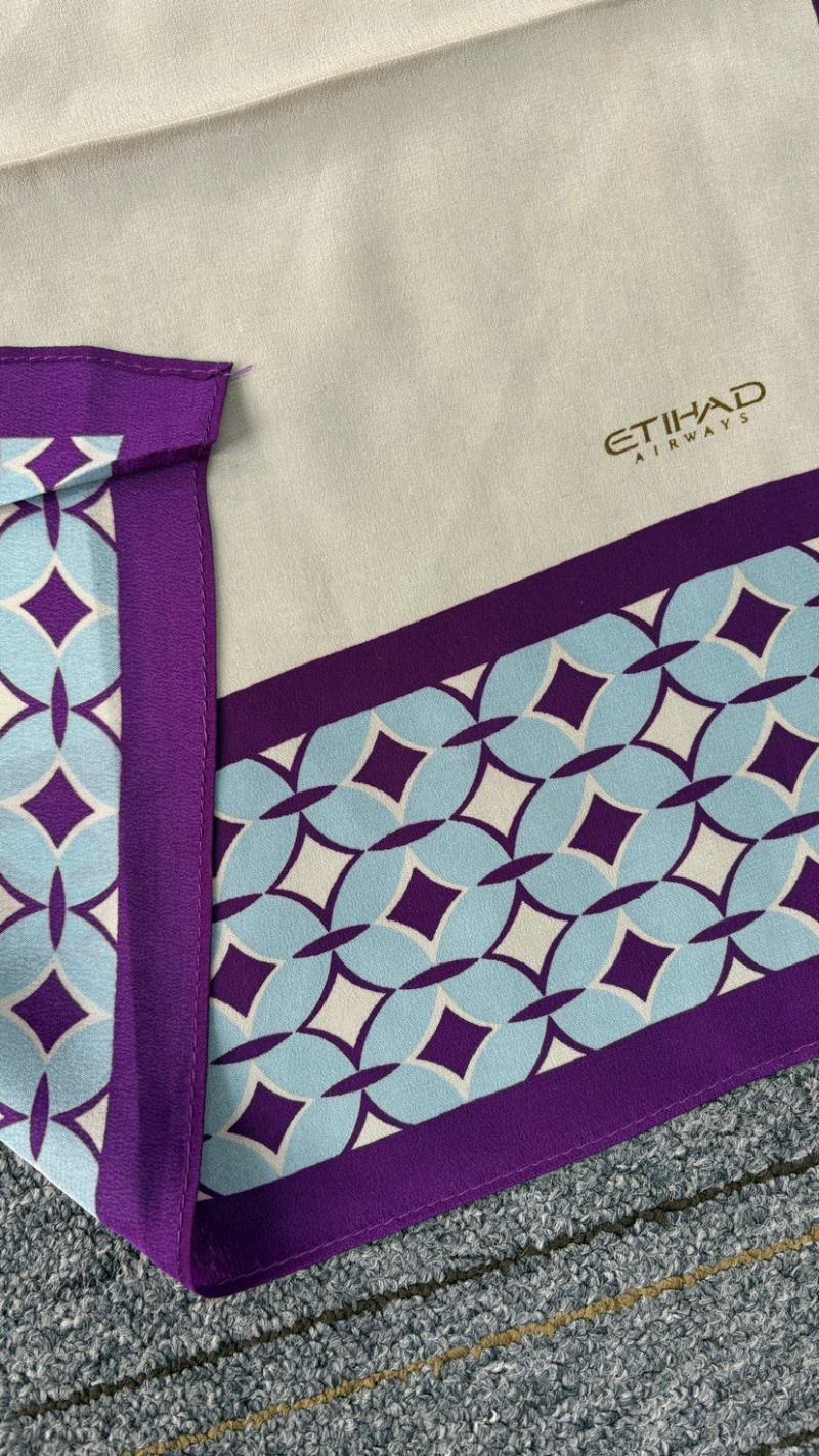 Etihad Airways Custom Silk Scarf Order: Professional Wholesale Silk ...